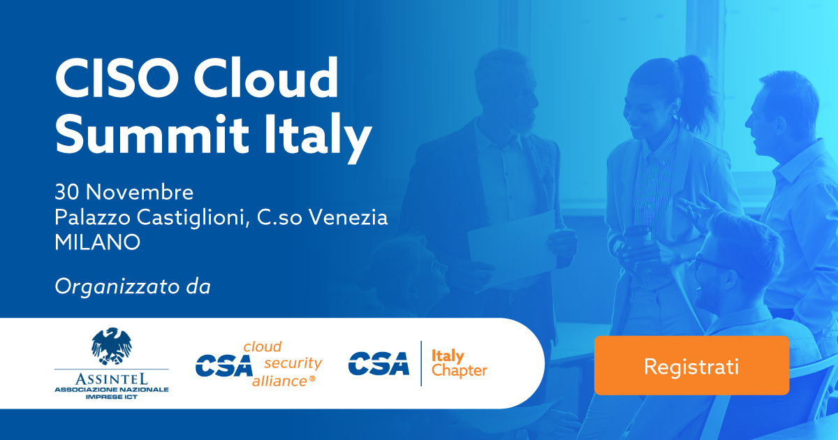 CISO Cloud Summit 2021 - Assintel